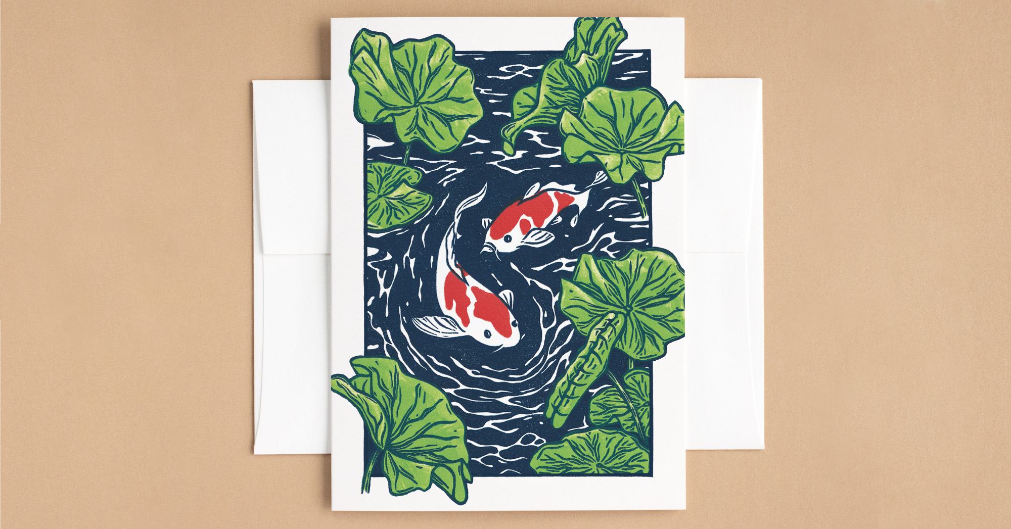 Koi Pond – Card | Lauren Nishizaki Designs